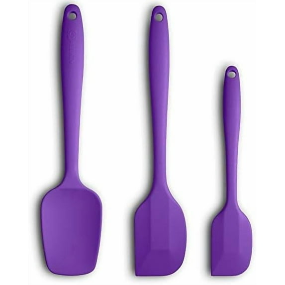Silicone Spatula 3-piece Set, Ergonomic Handle High Heat-Resistant ...