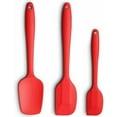 Silicone Spatula 3-piece Set, Ergonomic Handle High Heat-Resistant ...