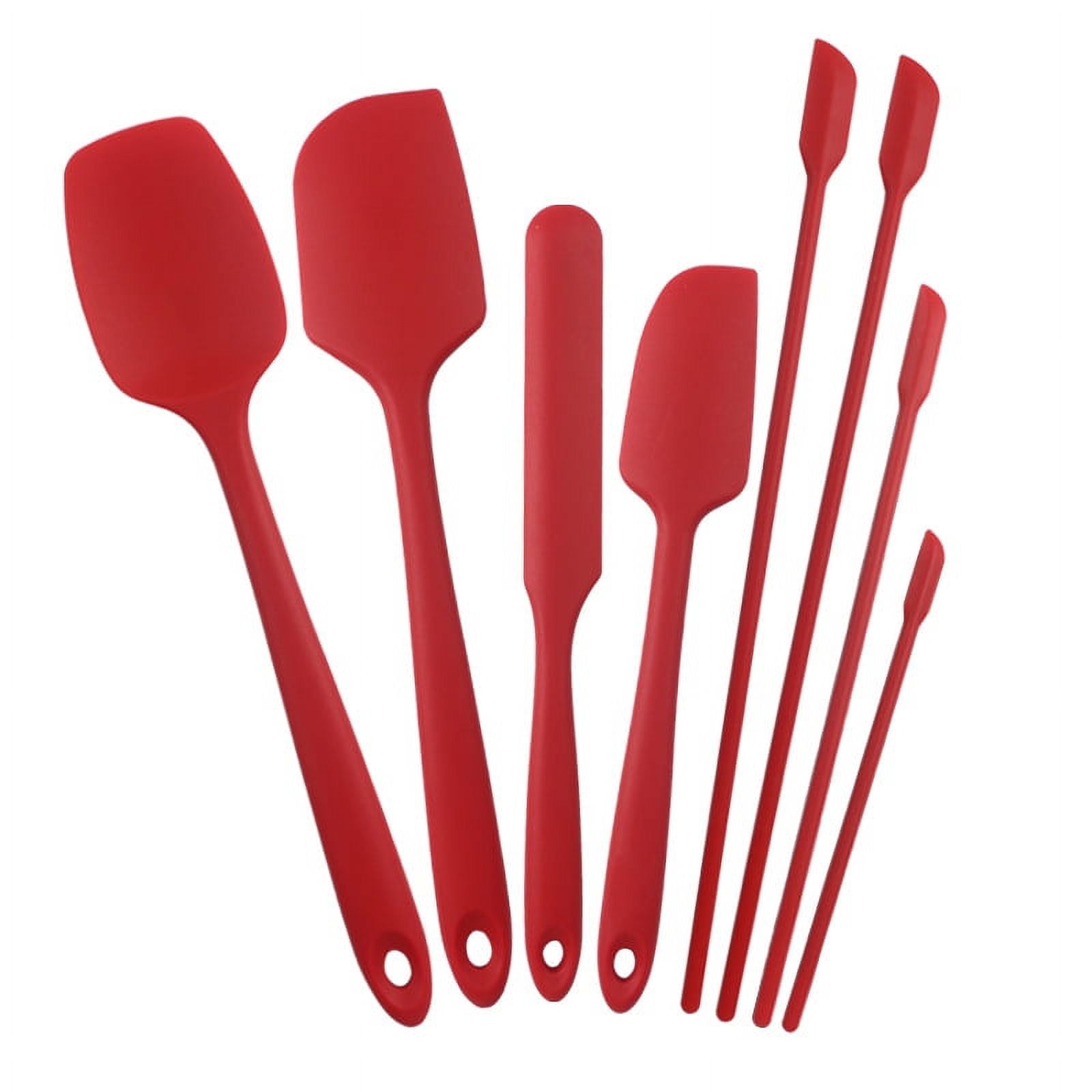 Silicone Spatula, 8 Packs Nonstick Cookware Dishwasher Safe Flexible ...