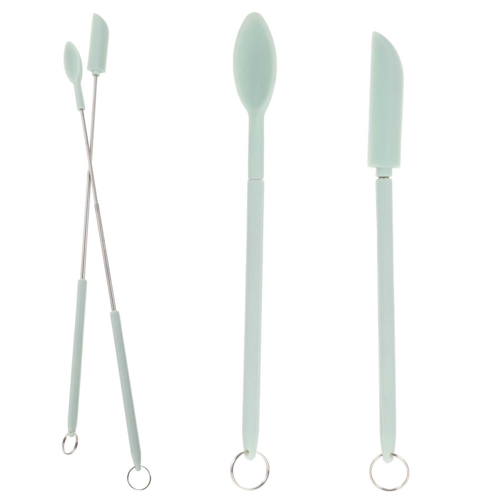 Silicone Spatula Digging Spoon Baking Tool Makeup Tools Butter Long ...