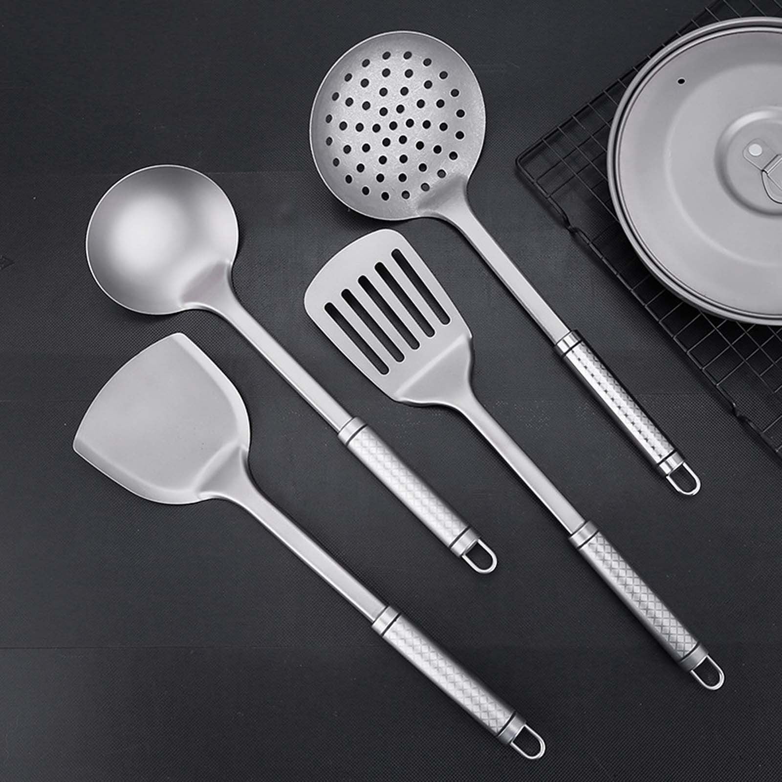 Silicone Spatula Set, 4-piece Kitchen Utensils, Non-scratch Cookware ...