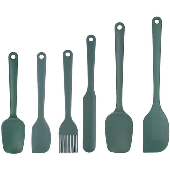 Silicone Spatula Set of 5-600°F Heat Resistant Kitchen Scraper Spatulas ...