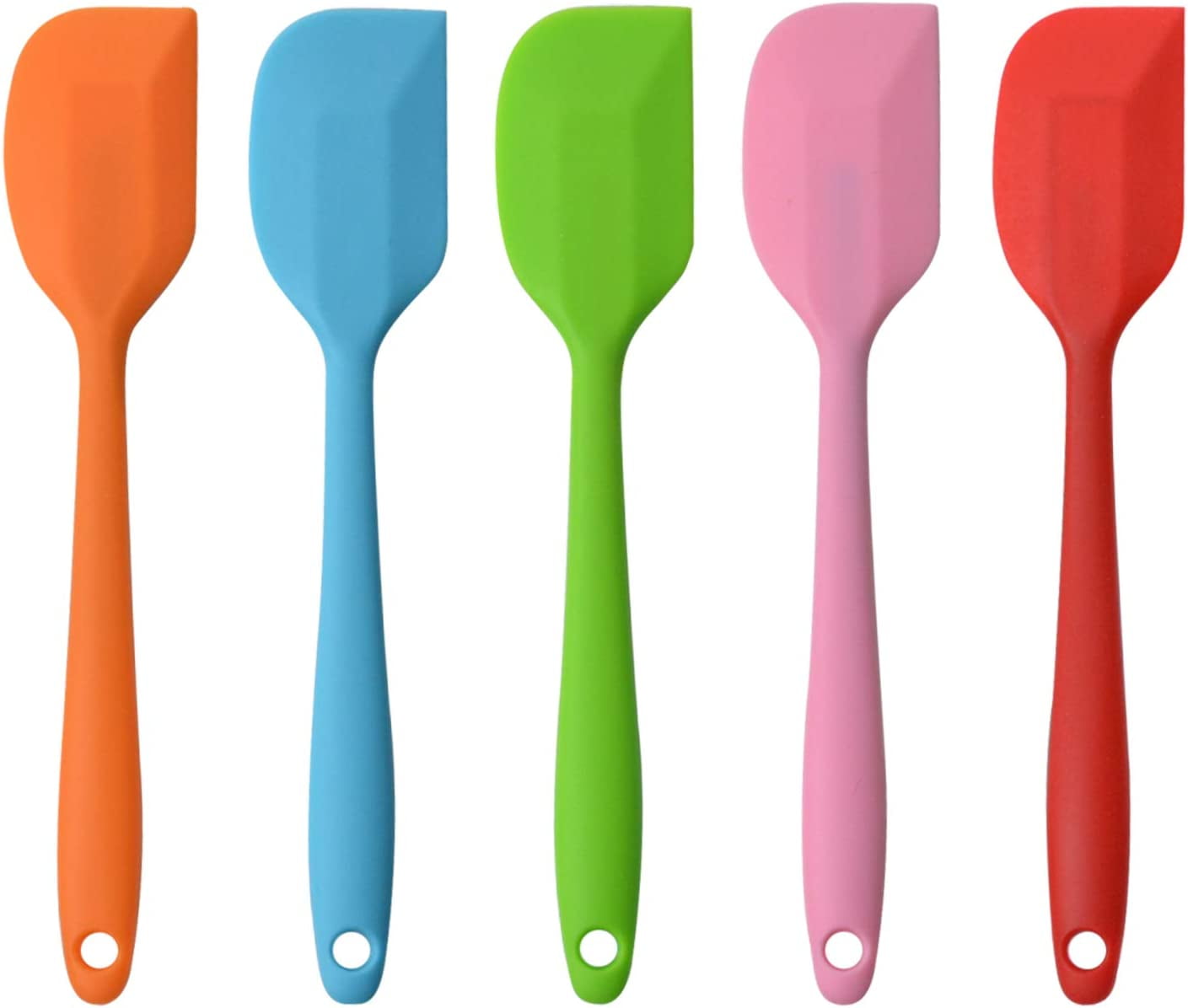 Silicone Spatula Set of 5, 8.3inch Rubber Heat-Resistant Baking ...