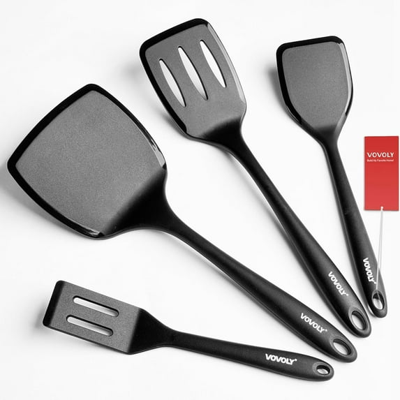 Silicone Spatula Set, 600°F Heat Resistant Silicone Spatula Turner ...