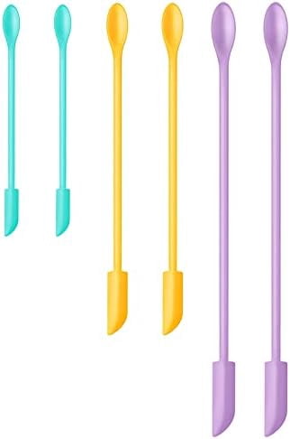 Silicone Spatula Set (6Pcs) - Mini Scraper Tool for Beauty & Food ...