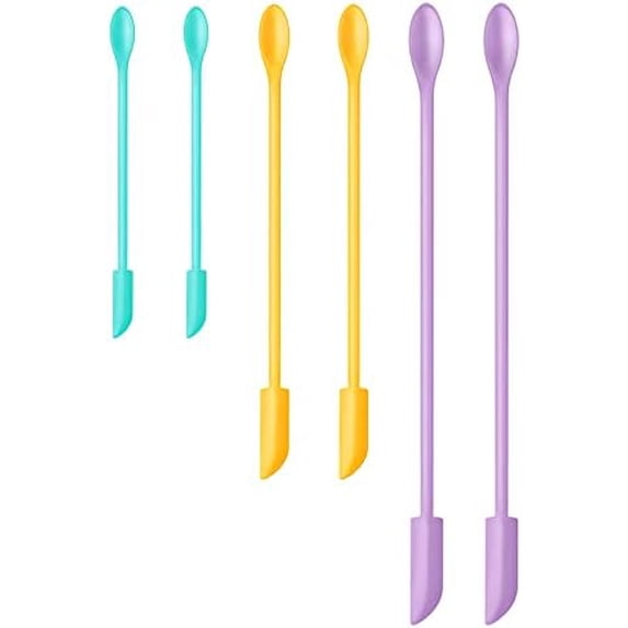Silicone Spatula Set (6Pcs) - Mini Scraper Tool for Beauty & Food ...