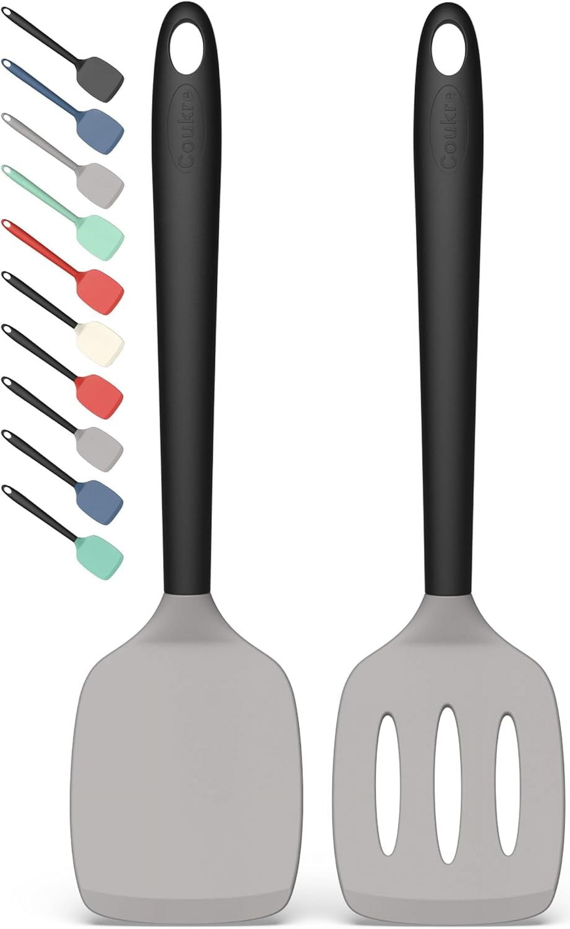 Silicone Spatula Set, High Heat Resistant, BPA Free Kitchen Spatula ...