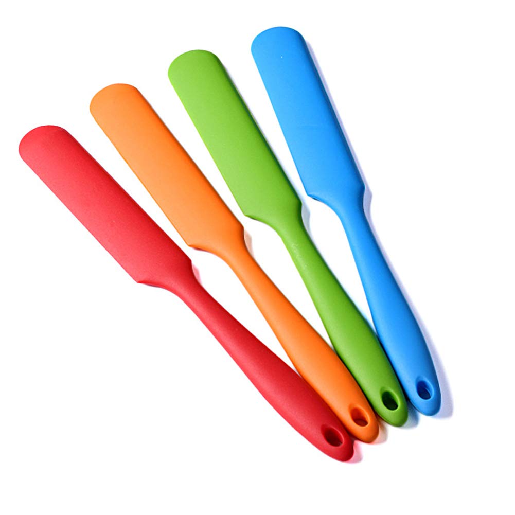 Silicone Spatula Set of 4,9.6 inch Heat-Resistant Non-stick Rubber ...