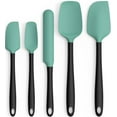 Silicone Spatula Set of 5,High Temperature Resistant, Food Grade ...