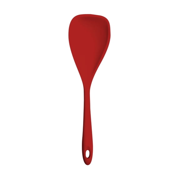 Silicone Spatula Spoon, Heat Resistant Rubber Cooking Spoon, Seamless ...