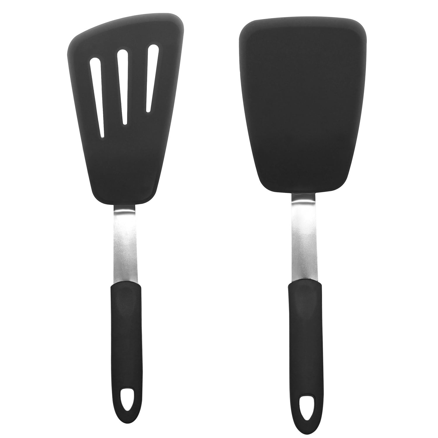 Silicone Spatula Turner Set of 2, RUseeN 600°F Heat Resistant Cooking ...
