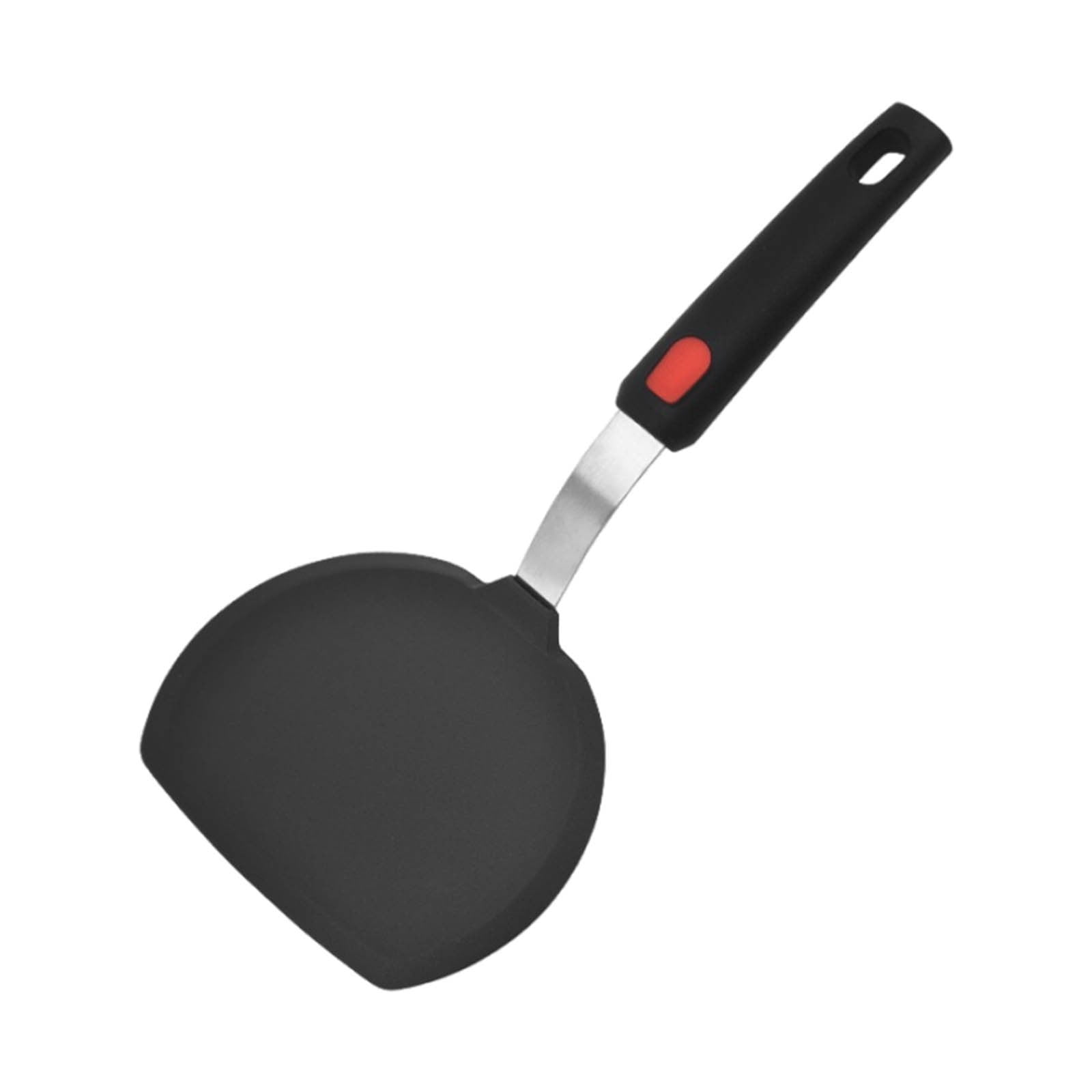 Silicone Spatula,Wide Narrow Edge Flipper with Stainless Steel Curved ...