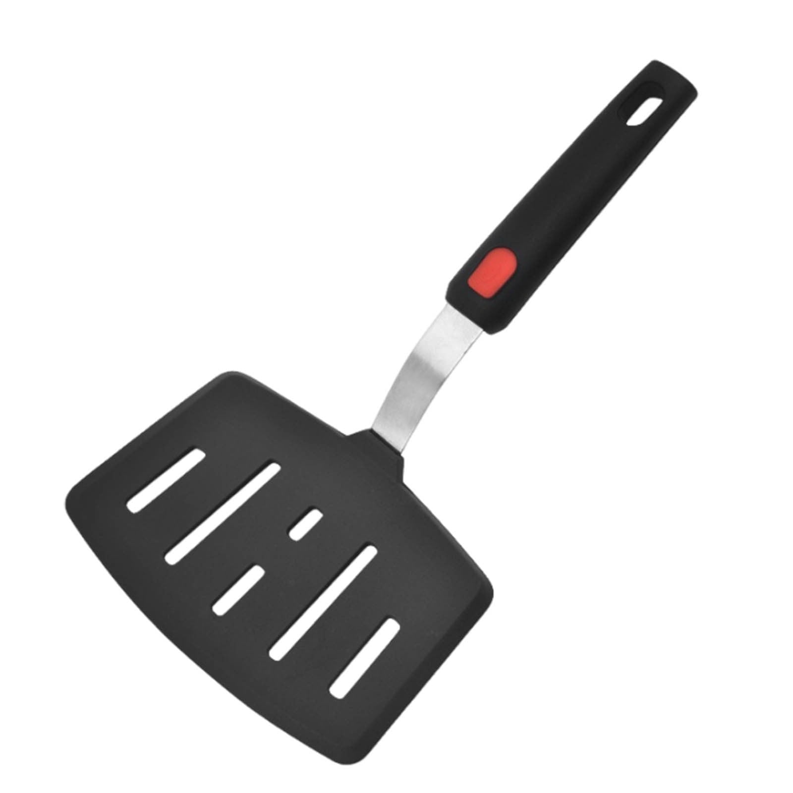 Silicone Spatula,Wide Narrow Edge Flipper with Stainless Steel Curved ...