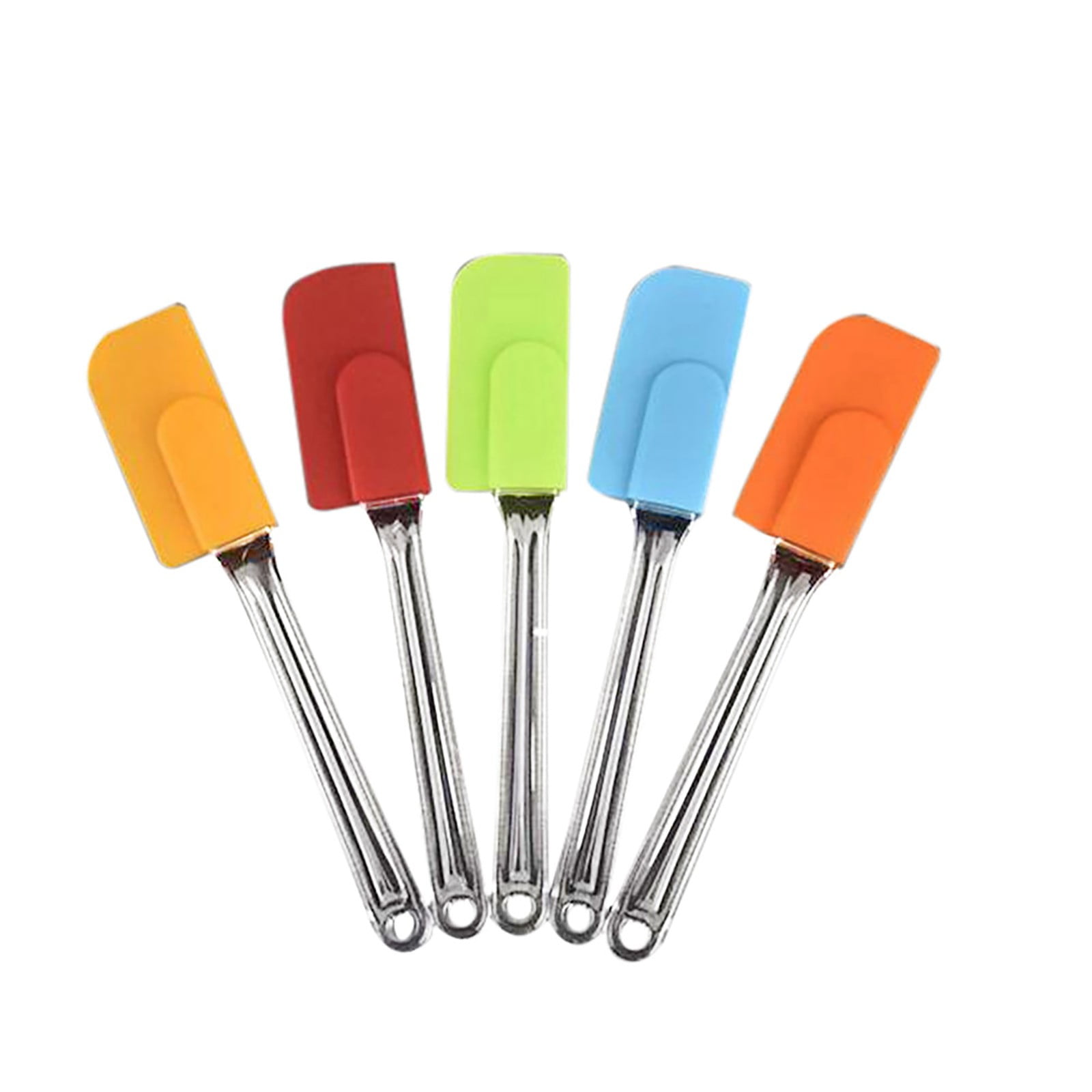 Silicone Spatulas, 7.7 inch Small Rubber Spatula Seamless One Piece ...