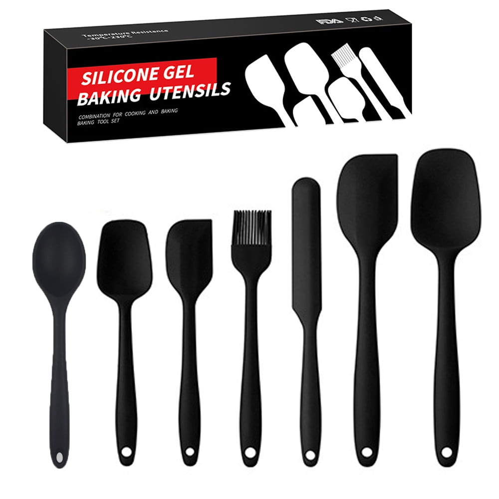 Silicone Spatulas 7-Piece Set, Food Grade Silicone Spatulas, 480 °F ...
