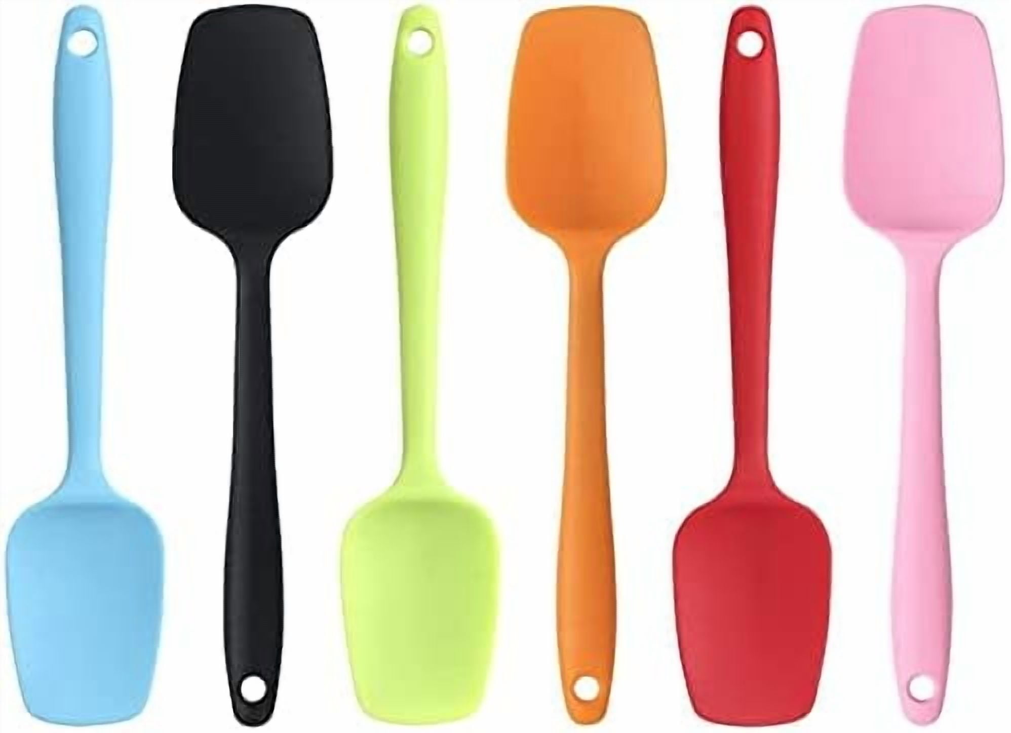 Silicone Spatulas - 8.2 inch Small Rubber Spoon Spatula Heat Resistant ...
