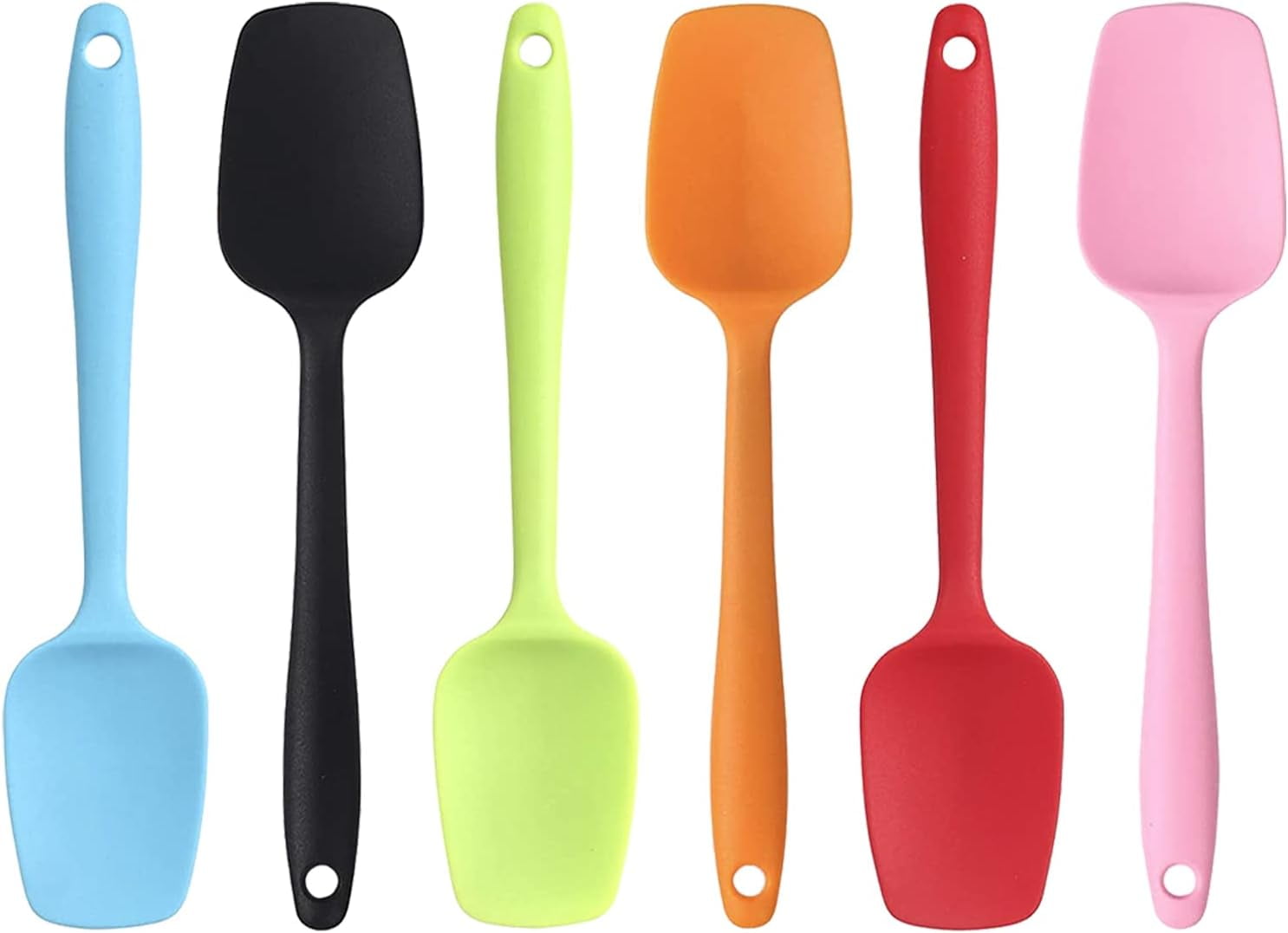 Silicone Spatulas - 8.2 inch Small Rubber Spoon Spatula Heat Resistant ...