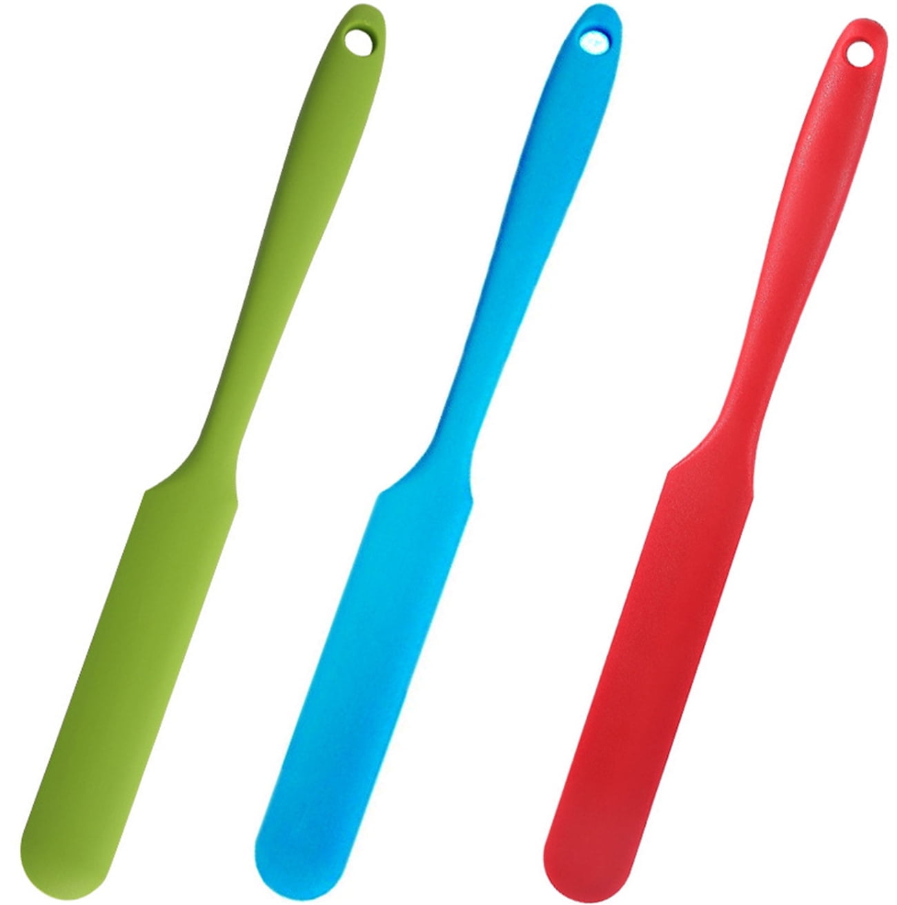 Silicone Spatulas,Bexikou 9.5 Inch Heat-Resistant Baking Spatula, Non ...