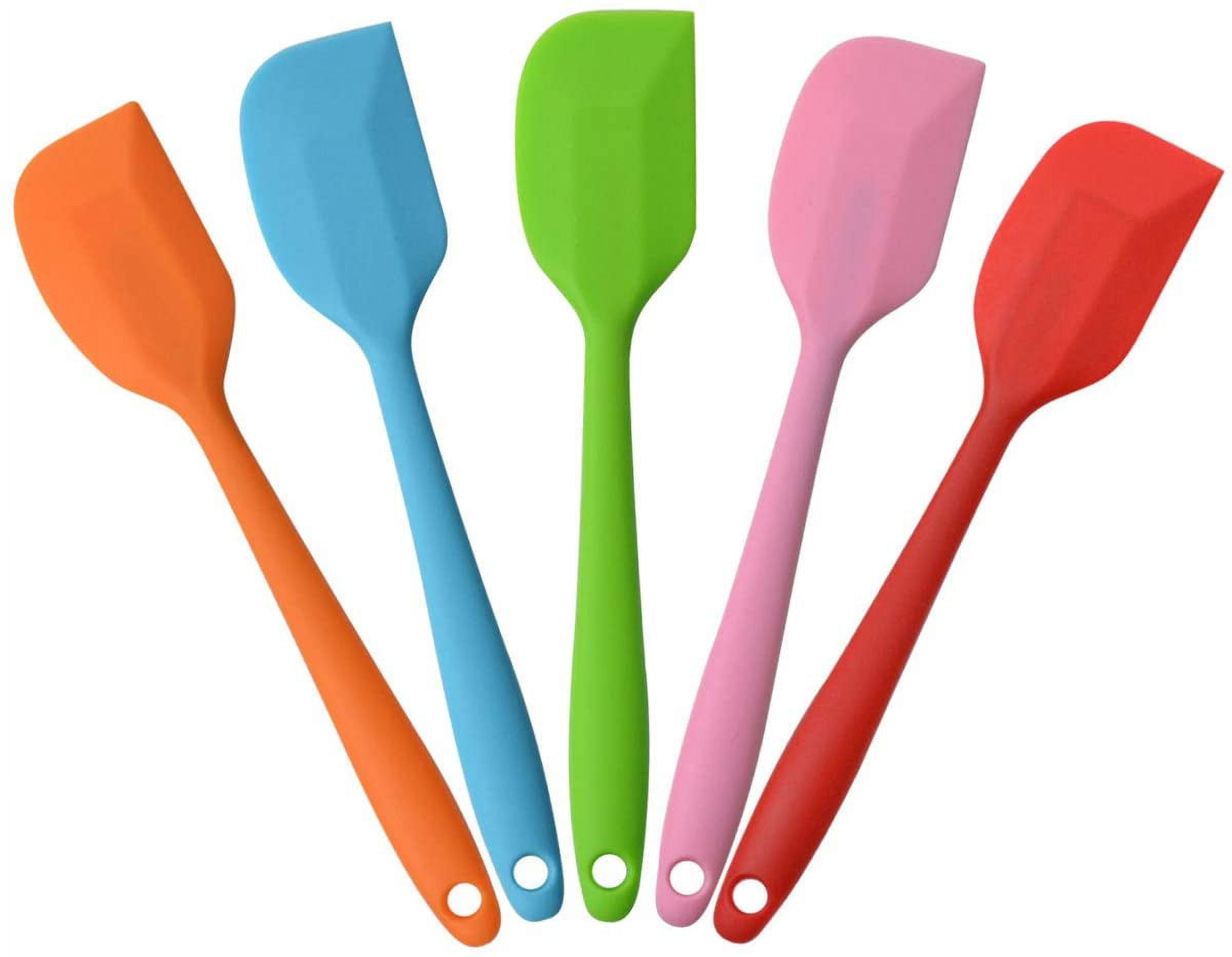 Silicone Spatulas, Small Rubber Spatula With Solid Stainless Steel Core ...