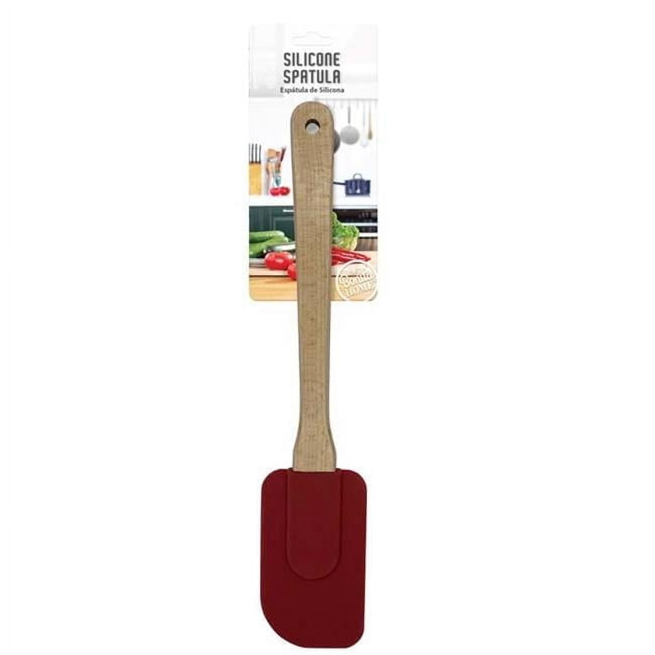 Silicone Spatulas with Wood Handle, Red - Case of 48 - Walmart.com