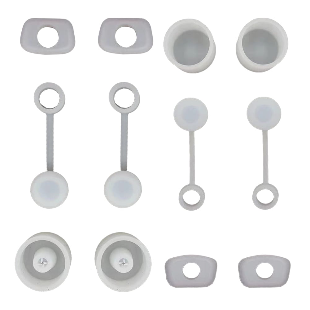 Silicone Spill Proof Stopper Set with Straw Cover Cap Square Spill ...