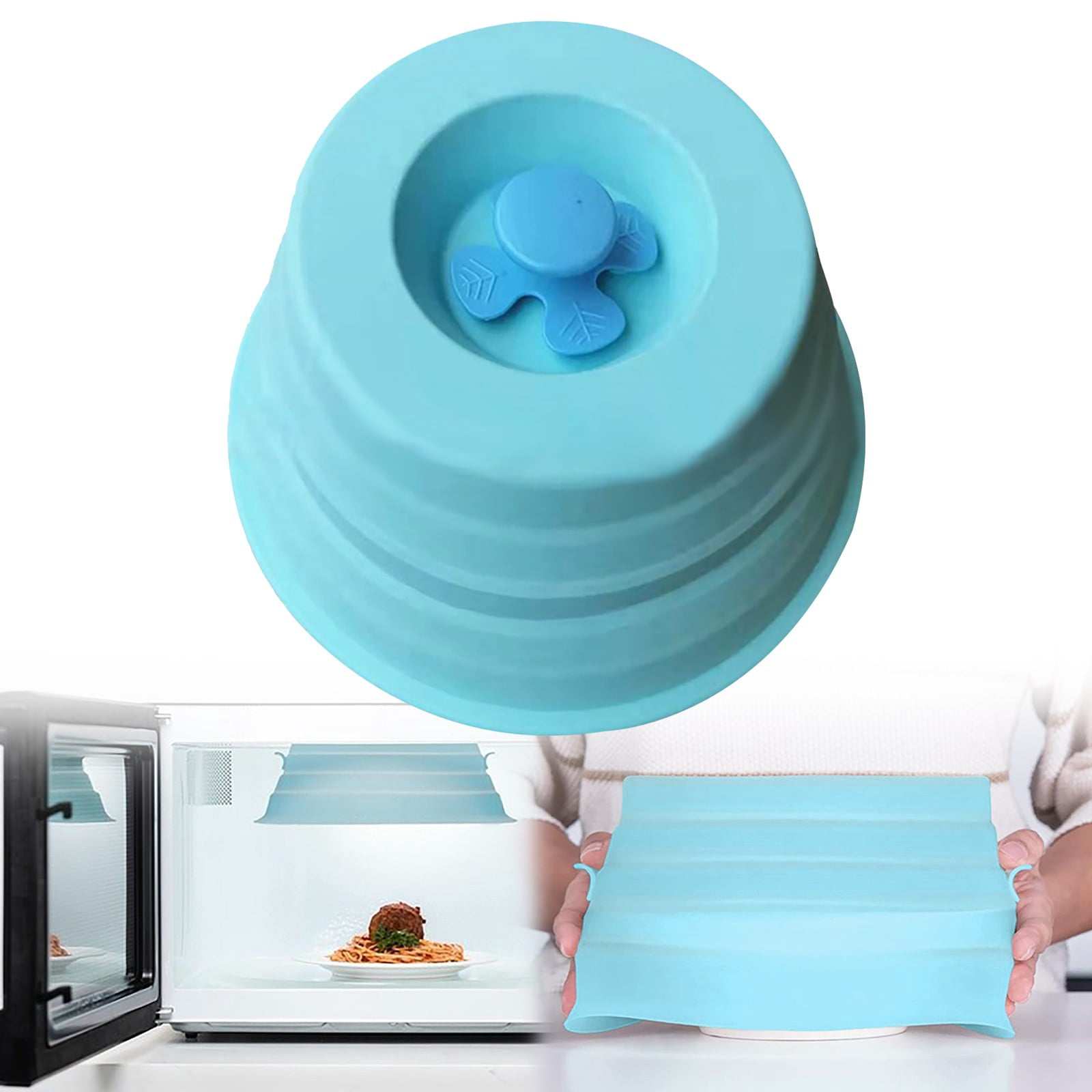 Silicone Splatter Guard,4-In-1 Folding And Hanging Silicone Microwave ...