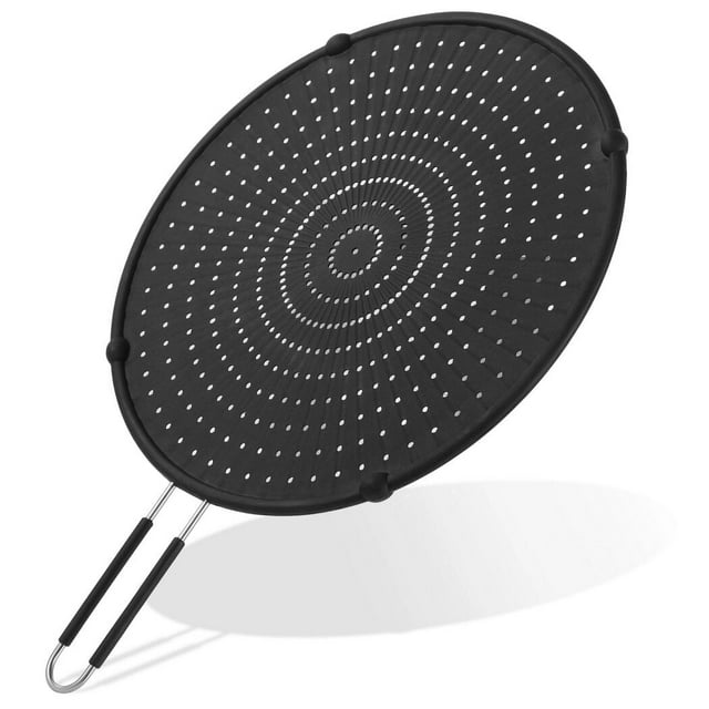 Silicone Splatter Screen 13" for Frying Pan, Grease Splatter Guard, Oil ...