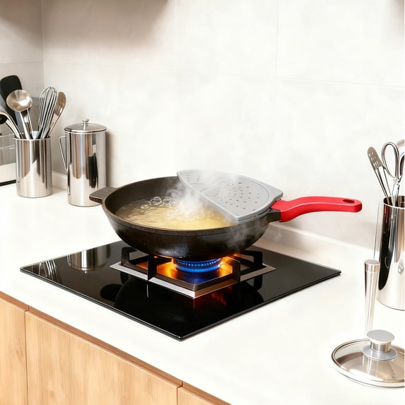 Silicone Splatter Screen Foldable Grease Splash Guard Oil Splatter ...