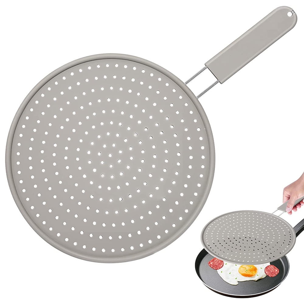 Silicone Splatter Screen for Frying Pan 12",No Splatter Pan Cover ...