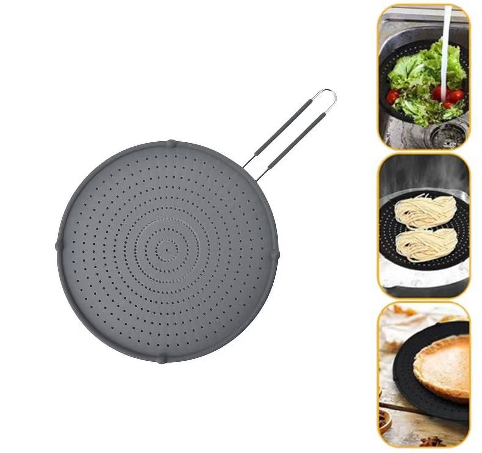 Silicone Splatter Screen for Frying Pan13'', Multi Use Splatter Guard ...