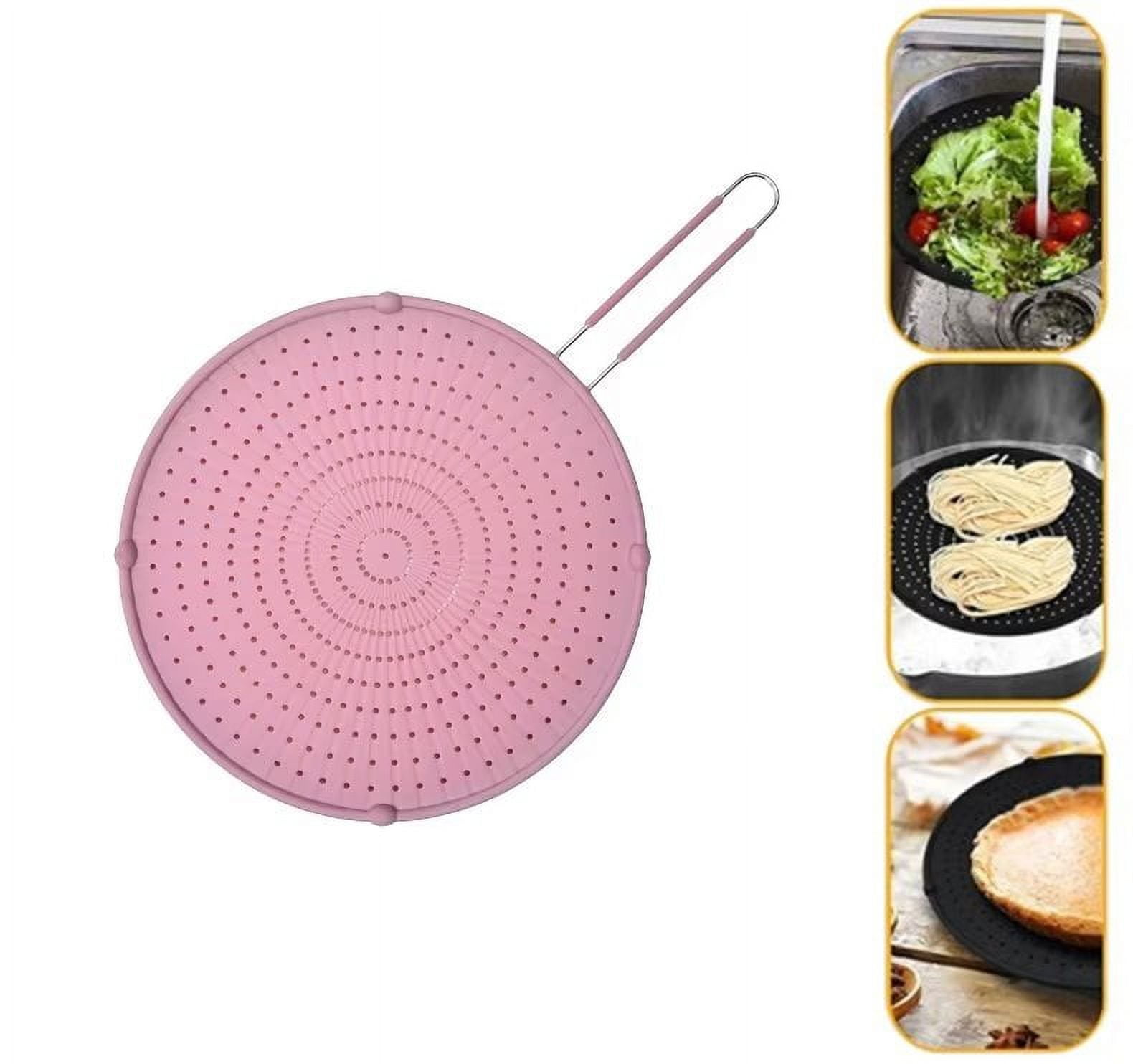 Silicone Splatter Screen for Frying Pan13'', Multi Use Splatter Guard ...