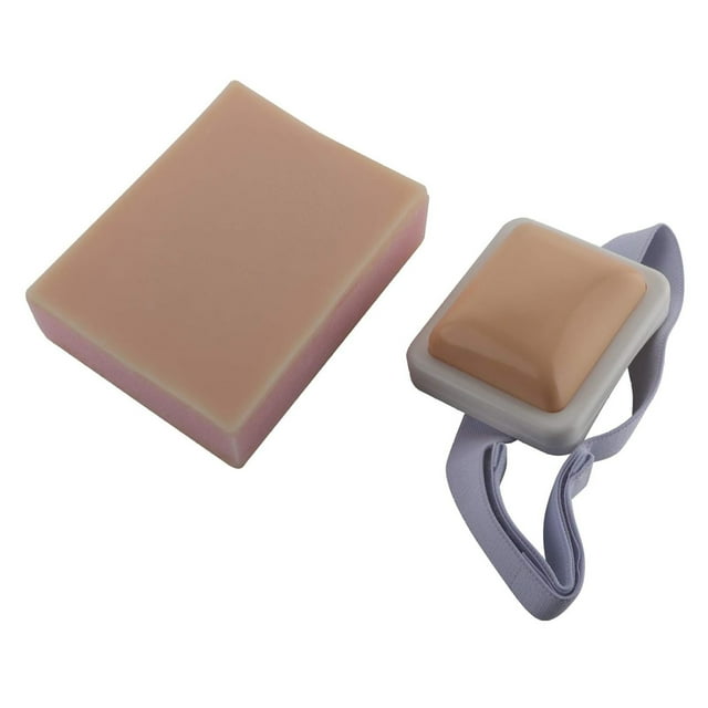 Silicone Sponge Human Skin + Injection Pad-Plastic Intramuscular ...