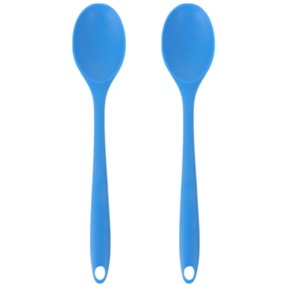 Silicone Spoon 2 Pcs Stirring Serving Soup Ladle Kitchen Decorations ...