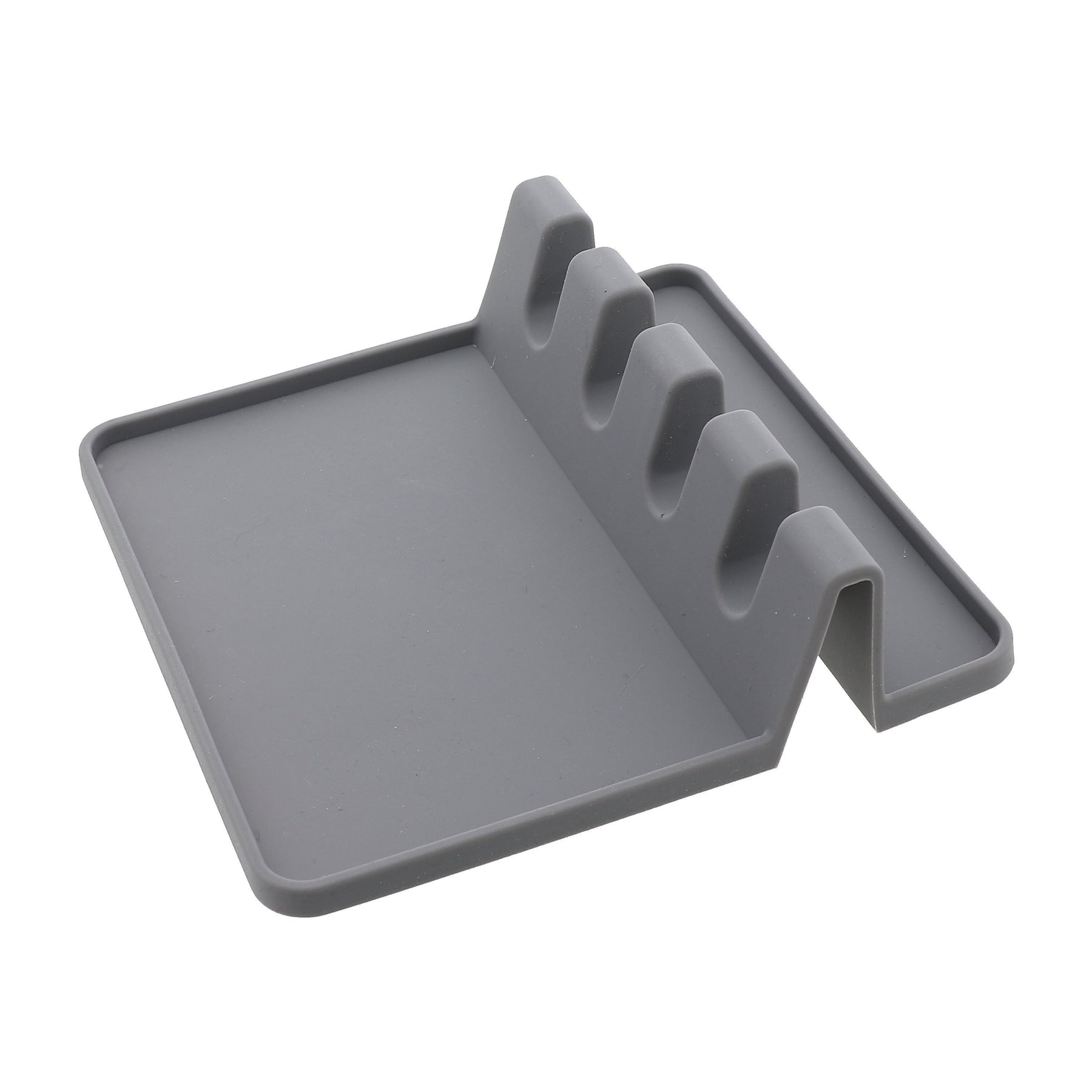 Silicone Spoon Rest for Kitchen Counter Fits Multiple Utensils Grey ...