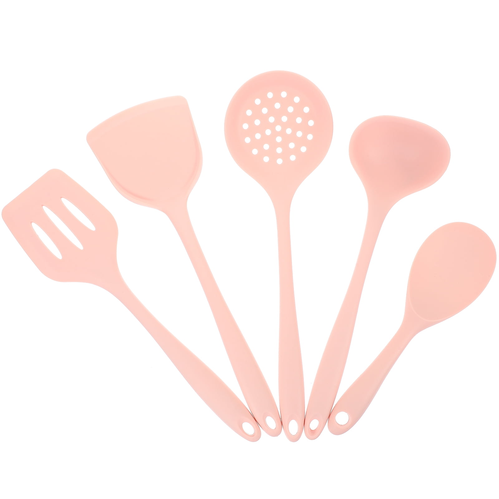 Silicone Spoon and Spatula Combination Cook Rubber Scoop Shovel Tool ...