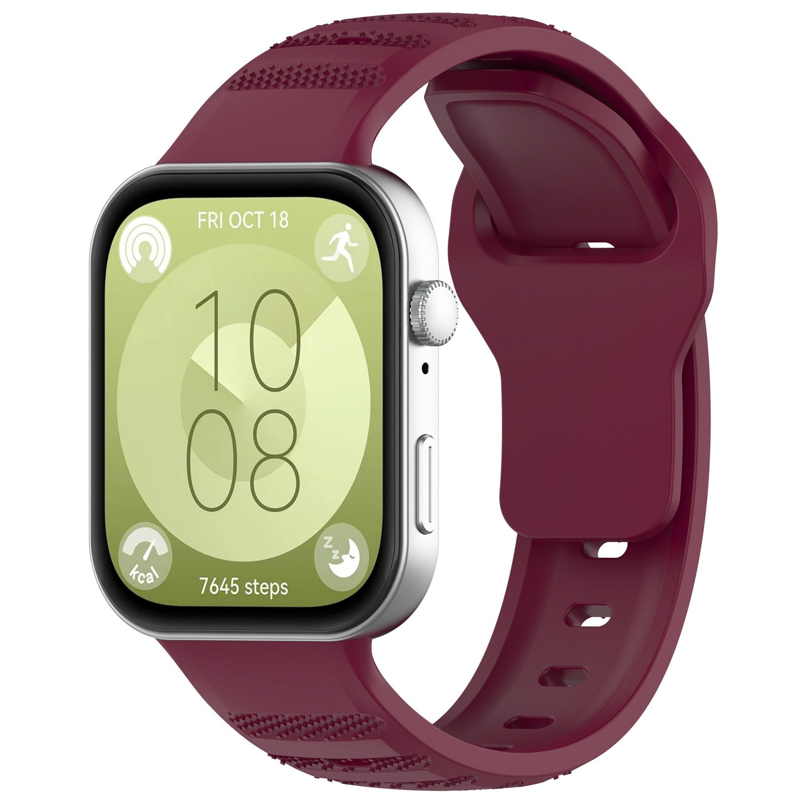 Silicone Sports Sweat Proof Solid Color Watch Band With Convenient ...