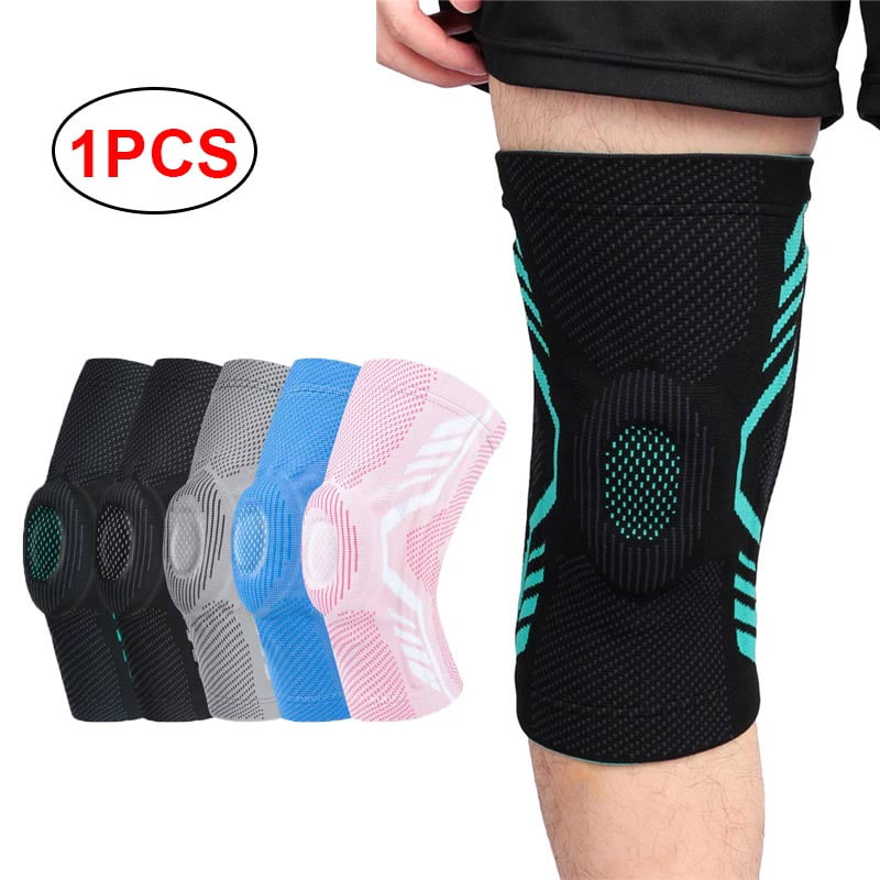 Silicone Spring Knee Pad Sport Compression Knee Support Brace ...