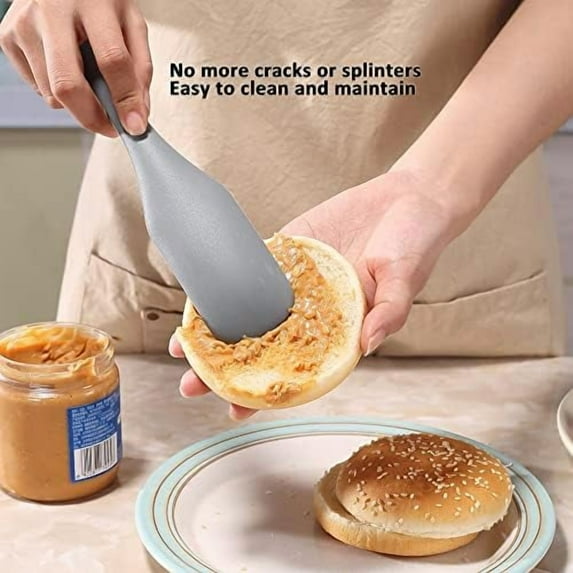 Silicone Spurtle Set, Silicone Spatula Set, Heat Resistant Cooking ...