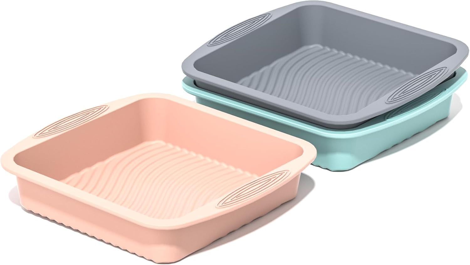 Silicone Square Cake Pan - 10 inch silicone baking pans, Non-Stick ...