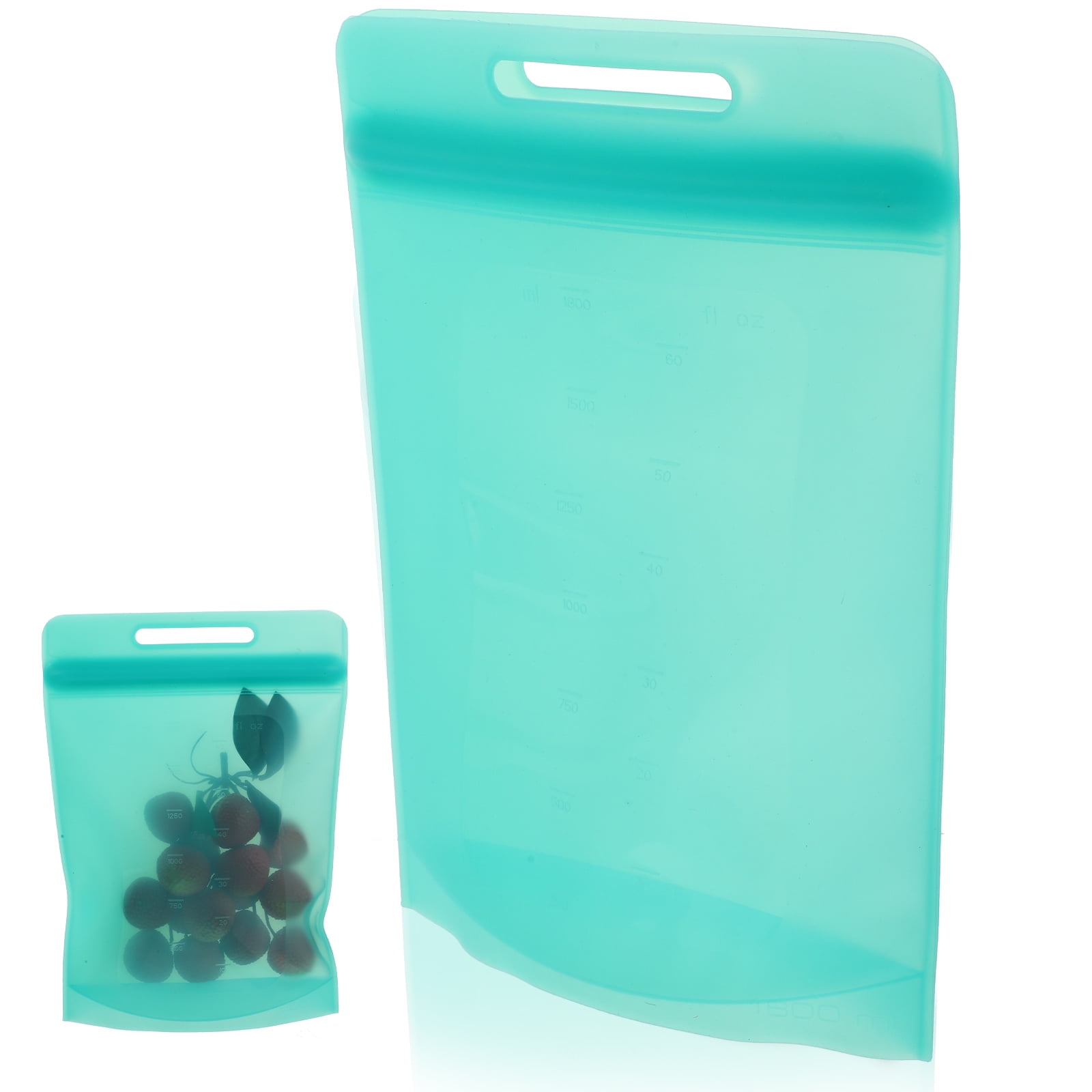 Silicone Storage Bag Convenient Fridge Reusable Food Pouch Bags Multi ...