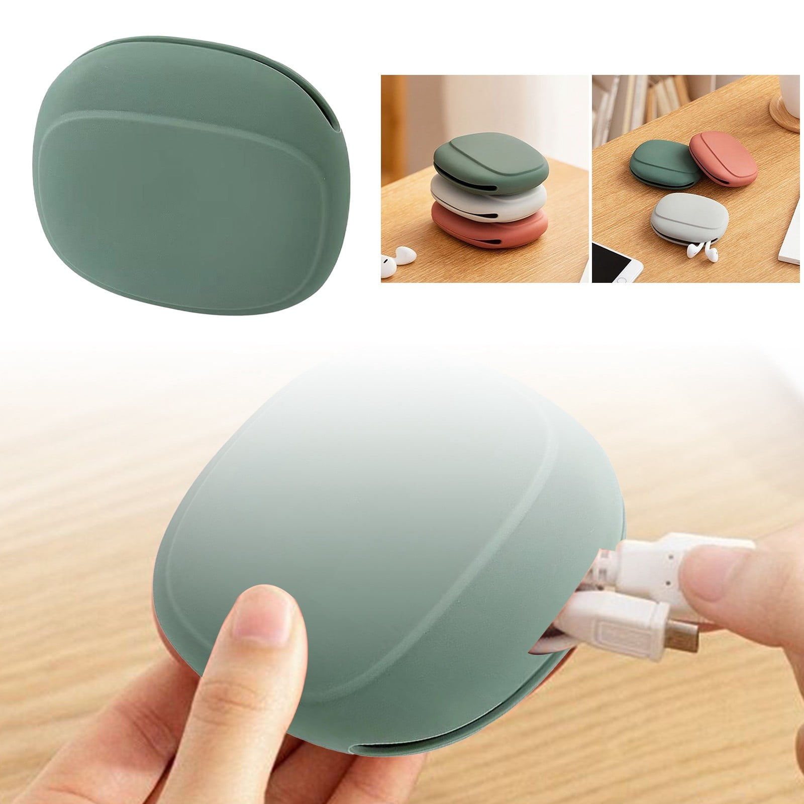 Silicone Storage Bag Portable Silicone Wired Headphone Storage Bag Data ...