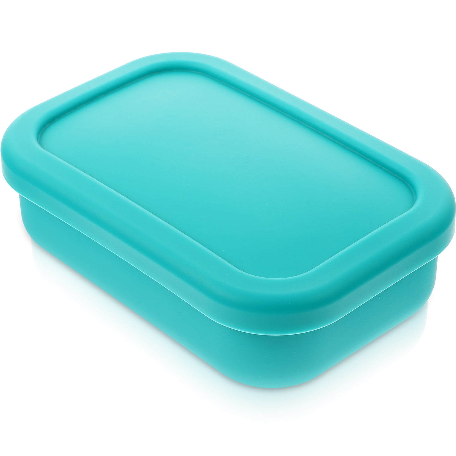 Silicone Storage Box Rectangular Food Container Lunxh Boxes Baby Snack ...