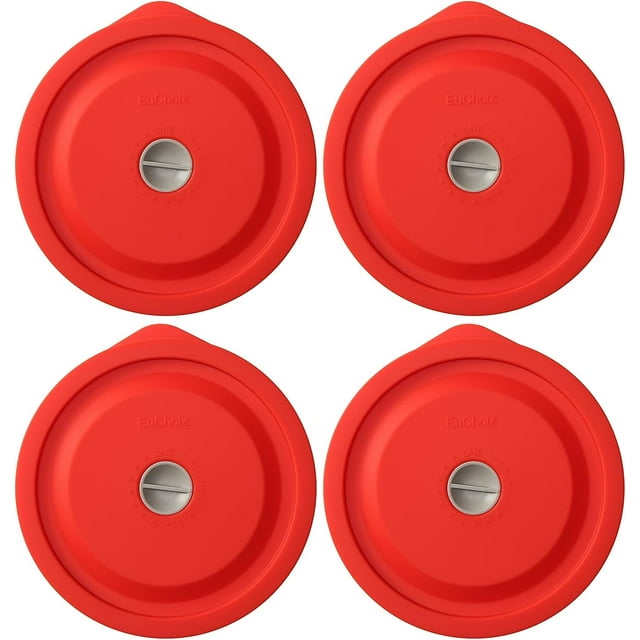 Silicone Storage Cover Lids Replacement for Pyrex 7201-PC 4 Cup Glass ...