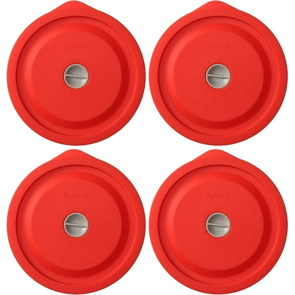 Replacement Lids for Pyrex & Anchor Hocking Basic 4 Cup Round Glass ...