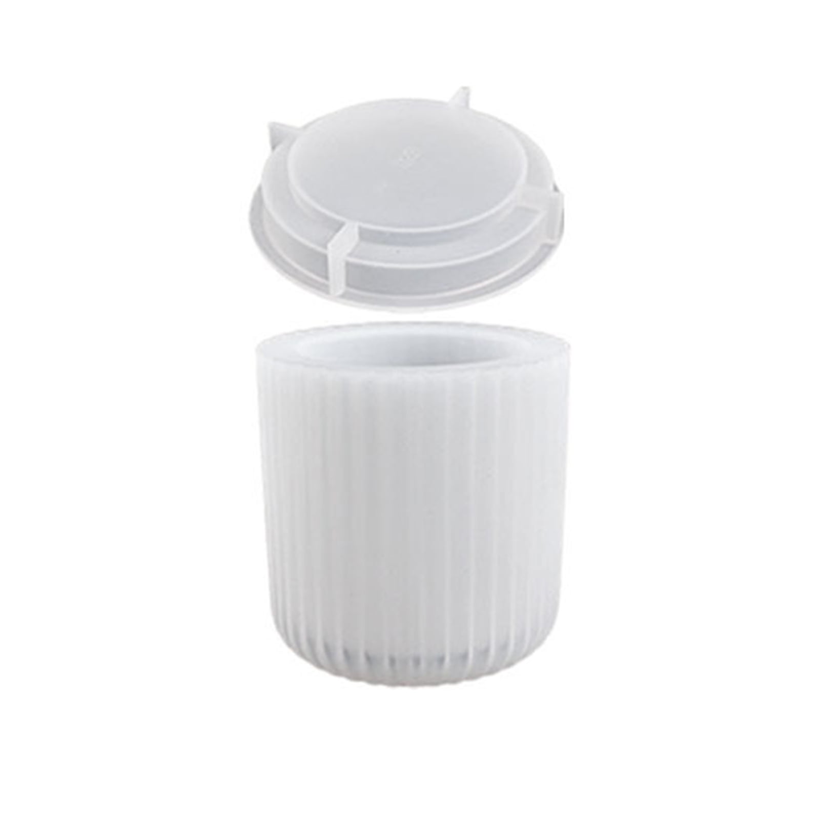 Silicone Storage Jar Mold with Lid Holder Mould Set for Resin, Cement ...