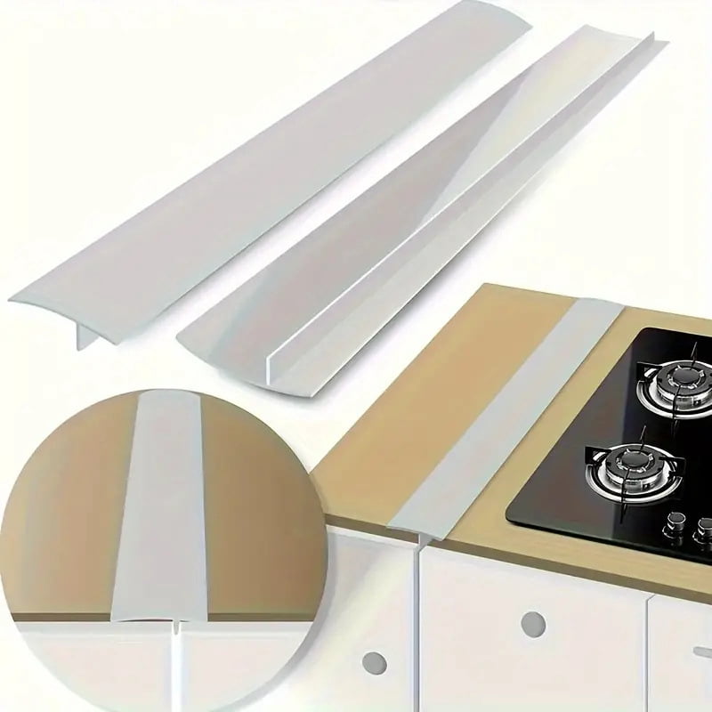Silicone Stove Counter Gap Cover - 21"/25" Extra Long T-Shaped Kitchen ...