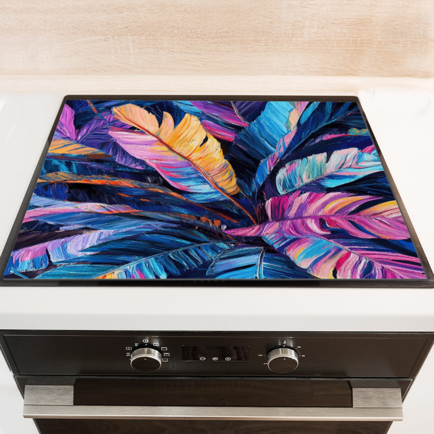 Silicone Stove Mat for Glass Top Stove, Beautiful Color - Rich Leaves ...