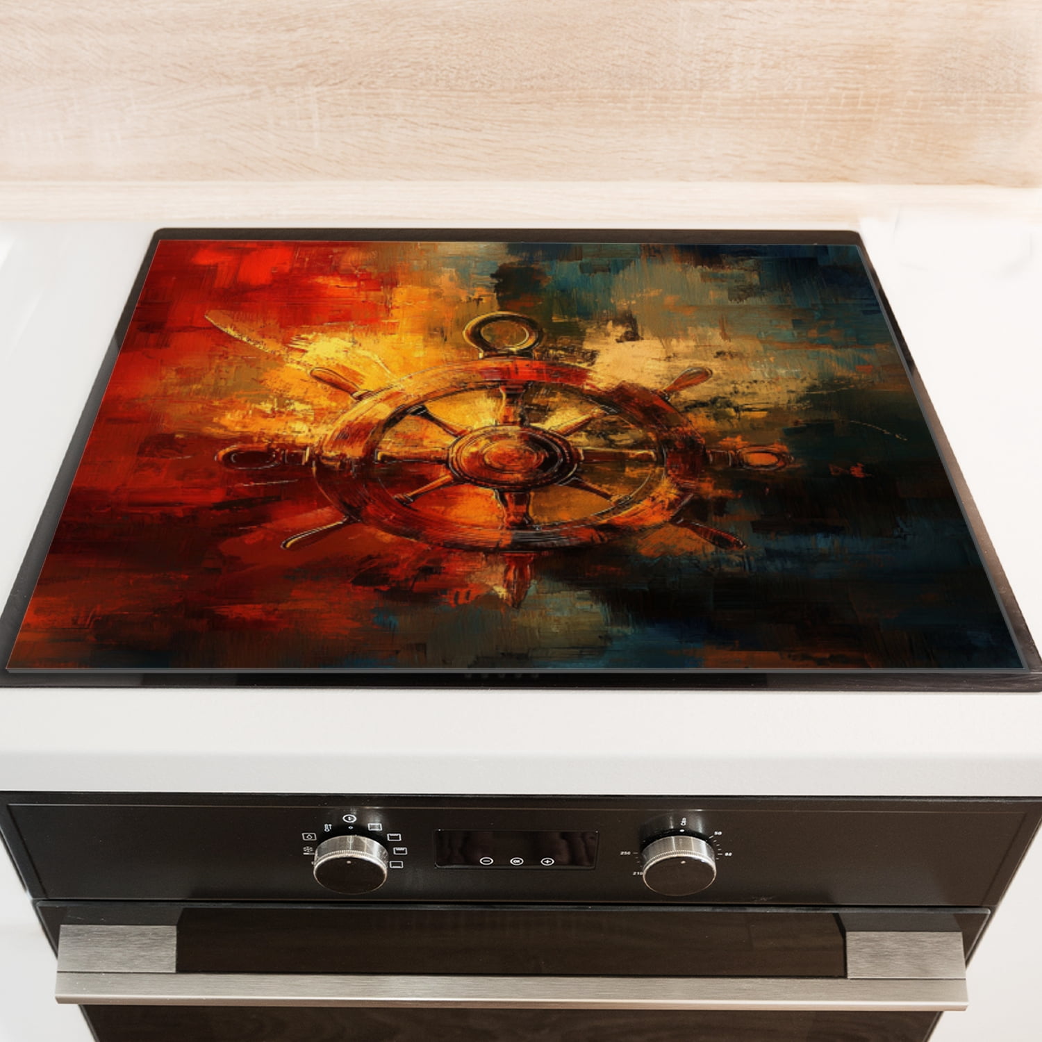 Silicone Stove Mat for Glass Top Stove, Dramatic Color - Splashed Ship ...