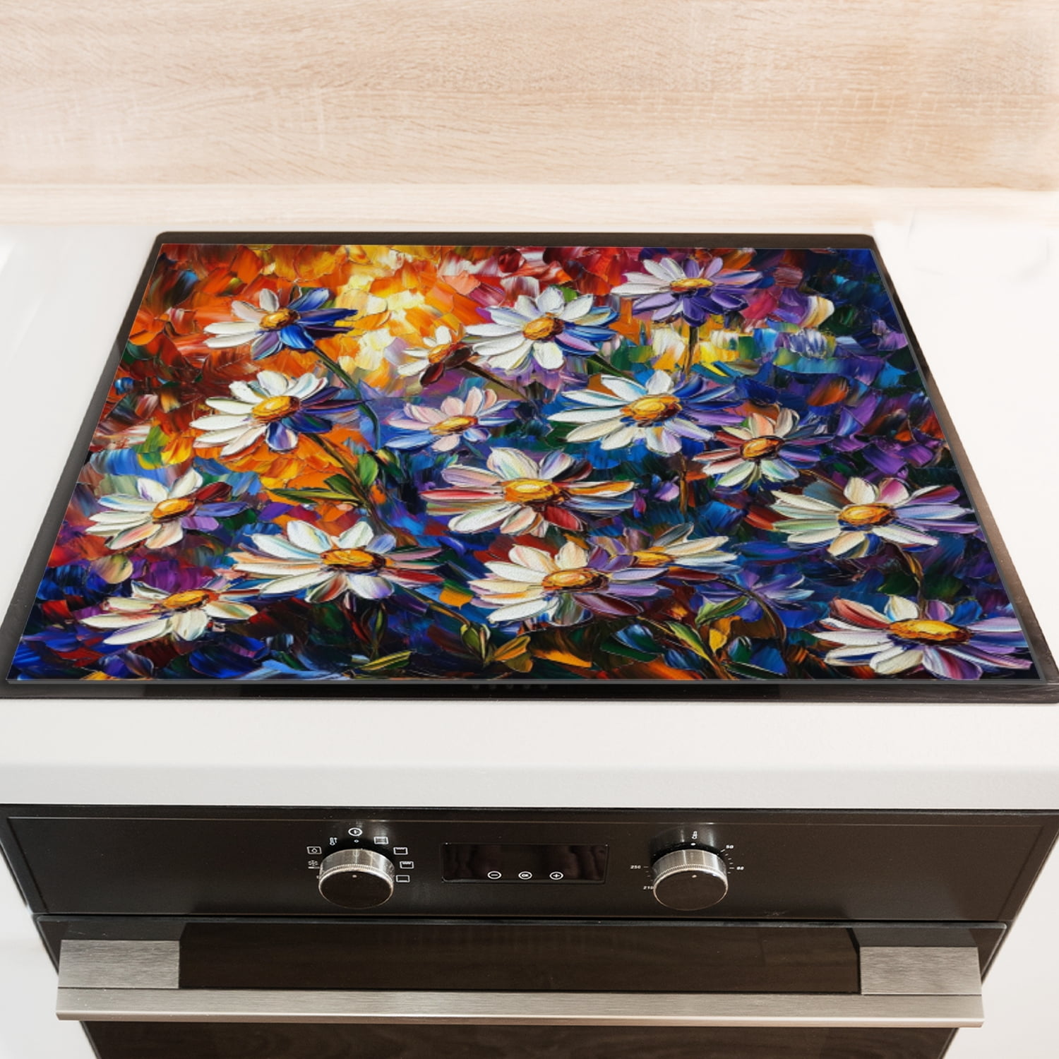 Silicone Stove Mat for Glass Top Stove, Expressive Daisy - Inspired ...