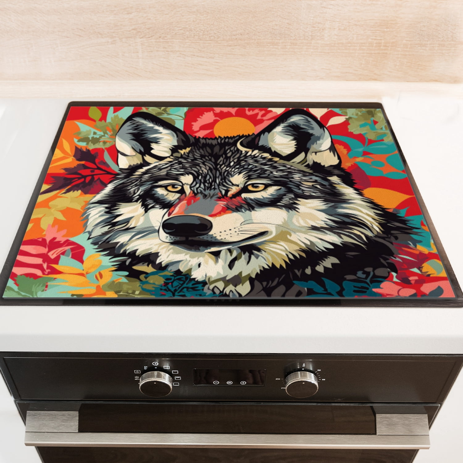Silicone Stove Mat for Glass Top Stove, Exquisite Botanical - Themed ...